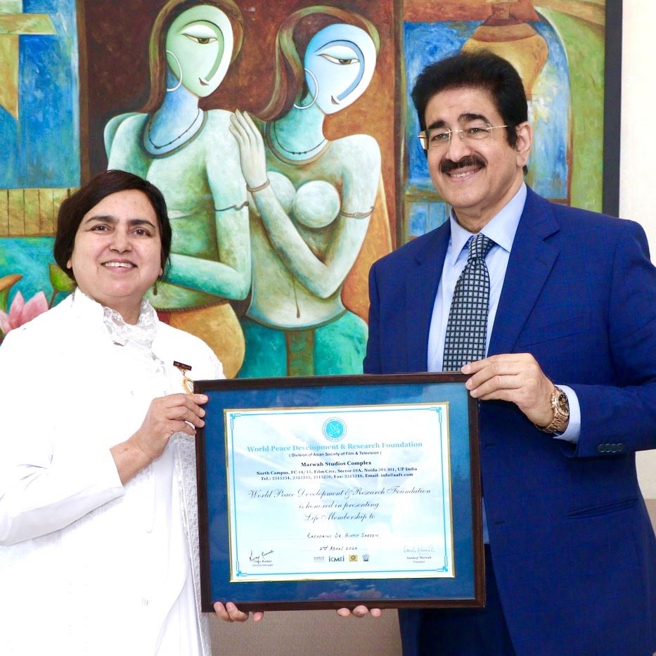 WPDRF Honors Dr. Binny Sareen from Brahma Kumaris - Sandeep Marwah