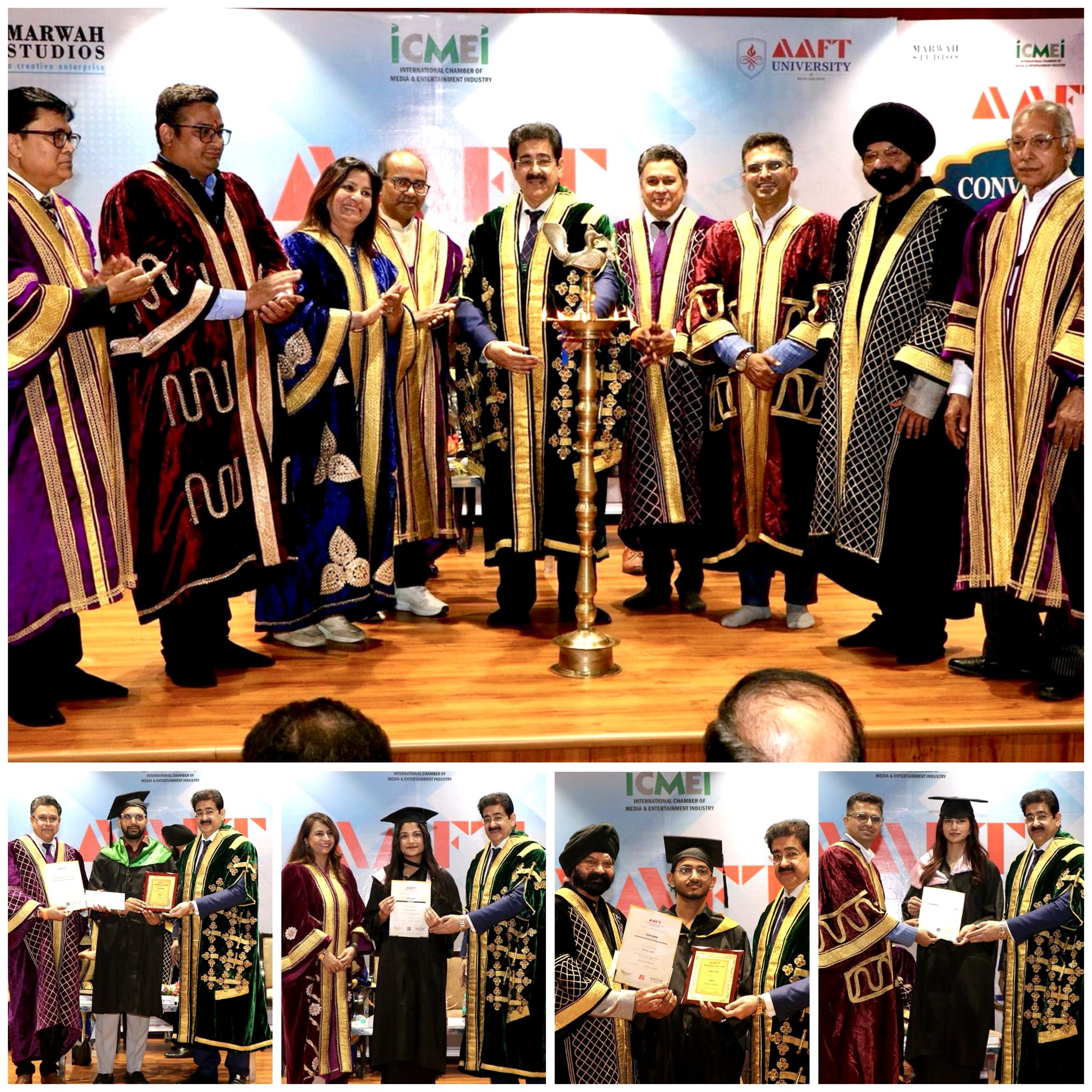 AAFT Convocation of 123rd Batch of Trainees at Marwah Studios Sets a ...