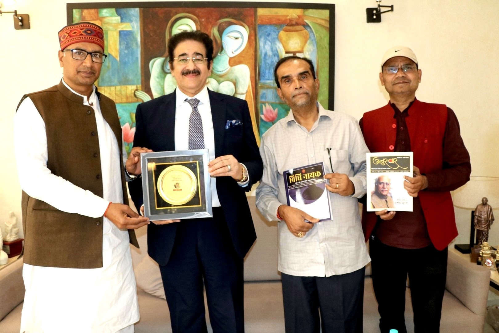 Dr. Sandeep Marwah Honored with “Sahitya Vibhushan Samman” at a Grand ...