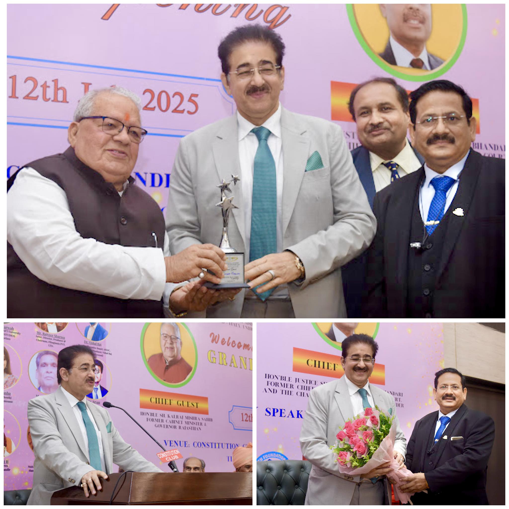 Honoured for 10 World Records in Media and Culture - Sandeep Marwah